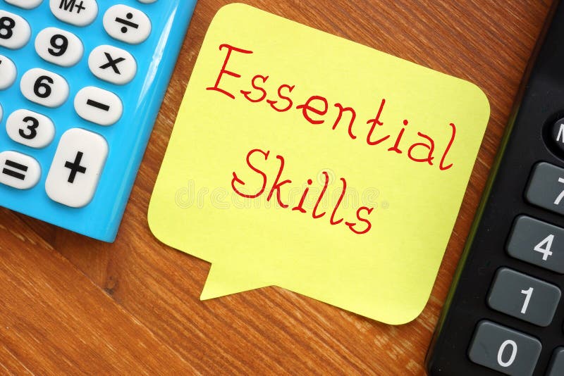 Career Concept Meaning Essential Skills with Inscription on the Piece ... Career Concept Meaning Essential Skills with Inscription on the Piece ...