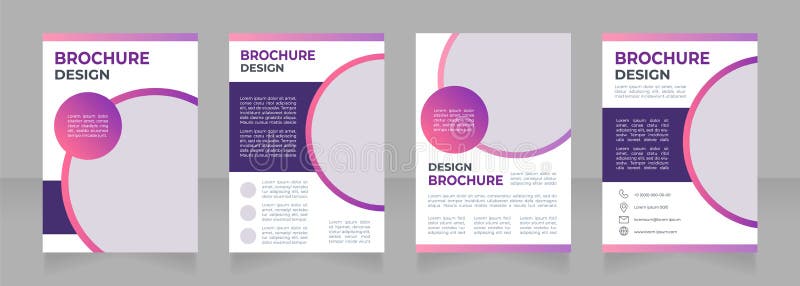 Career Development in Marketing Blank Brochure Design Stock Vector ...