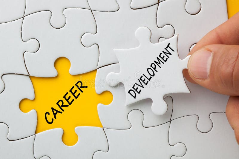 Career Development is a Puzzle Stock Image - Image of concept, choice ...