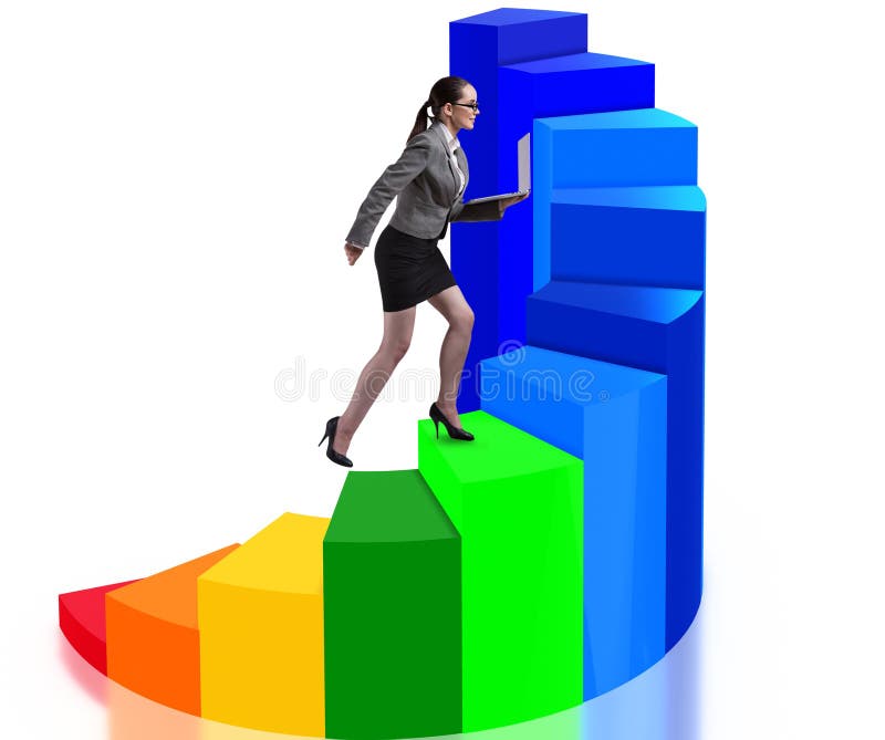 Career Development with Stairs in Business Concept Stock Photo - Image ...