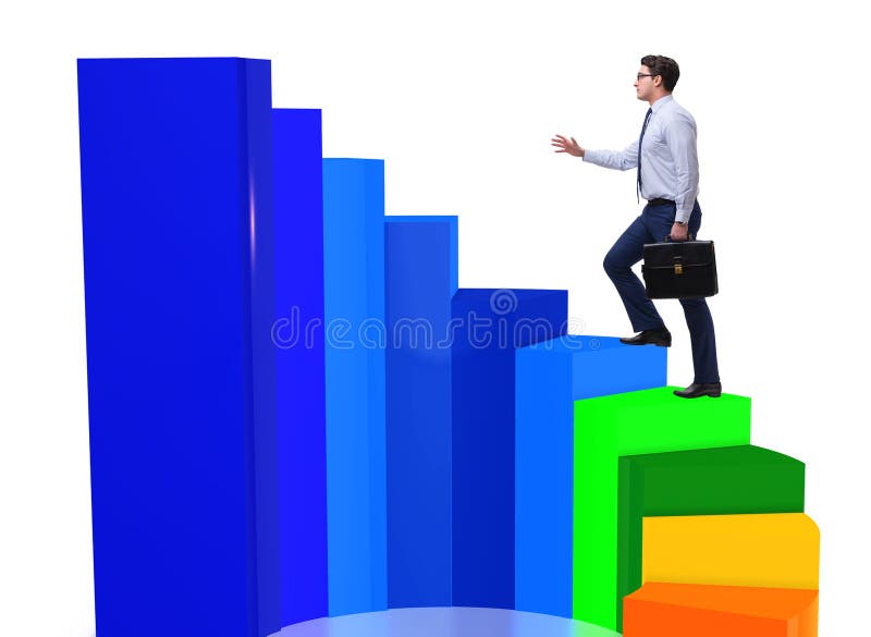 Career Development with Stairs in Business Concept Stock Photo - Image ...