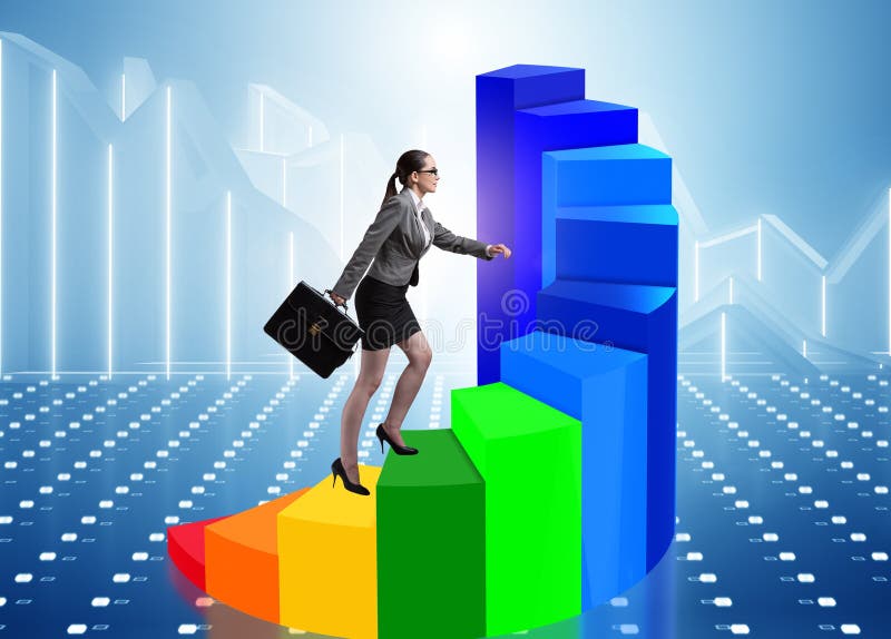 Career Development with Stairs in Business Concept Stock Image - Image ...