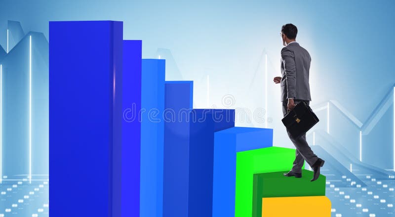 Career Development with Stairs in Business Concept Stock Photo - Image ...