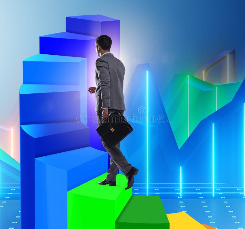 Career Development with Stairs in Business Concept Stock Image - Image ...