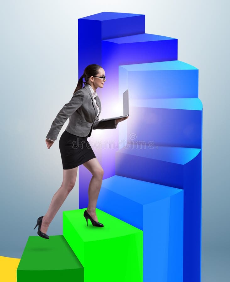 Career Development with Stairs in Business Concept Stock Image - Image ...