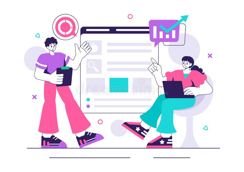 Career Education Vector Illustration Featuring a Growth Oriented ...