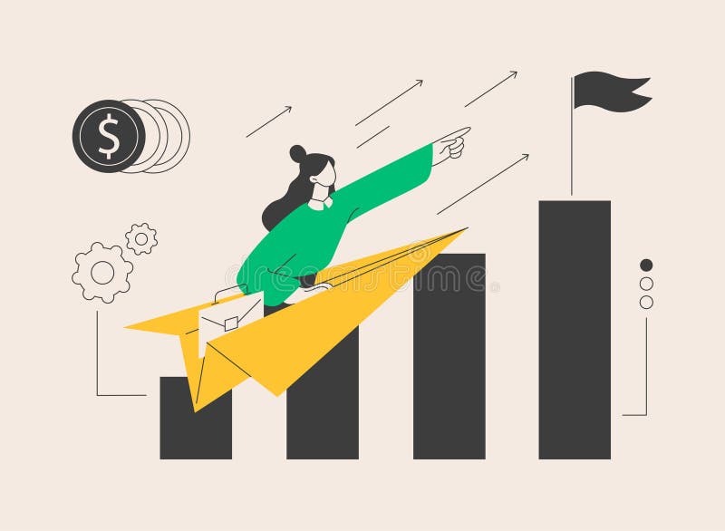 Career Growth Abstract Concept Vector Illustration. Stock Vector ...