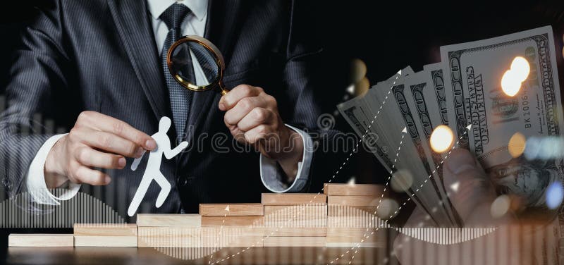Career Growth and Development Research in Business Stock Photo - Image ...