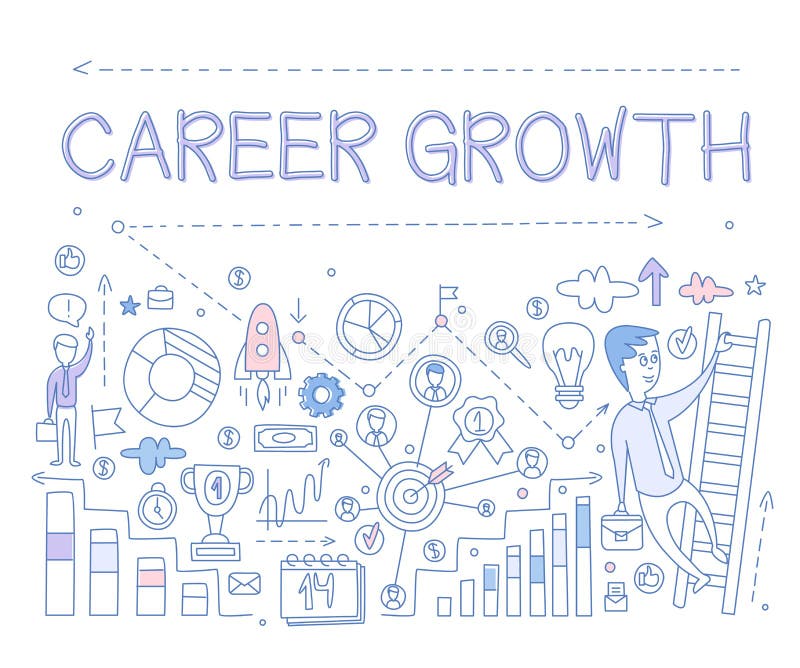 Career Growth Infographics. Vector Illustration Stock Vector ...