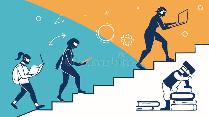 Career Growth, Progress Steps, Professional Development, Success Journey, Vector Design ...