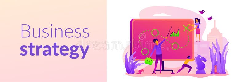 Career Growth Web Banner Concept. Stock Vector - Illustration of banner ...