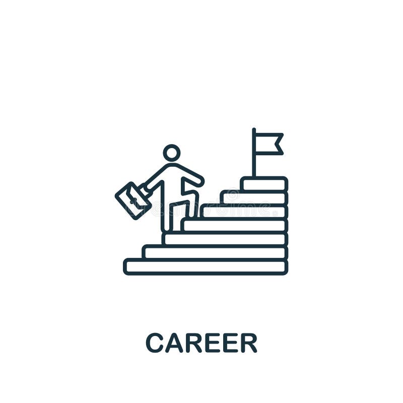 Career Icon. Line Simple Success Icon for Templates, Web Design and ...