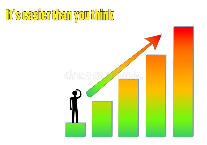 Career ladder stock illustration. Illustration of individuality - 7155483