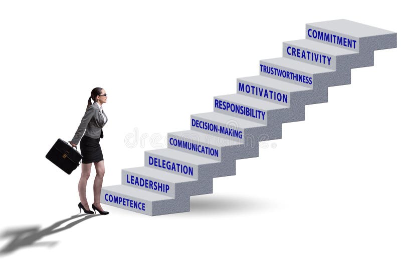 Career Ladder Concept with Key Skills Stock Image - Image of ...