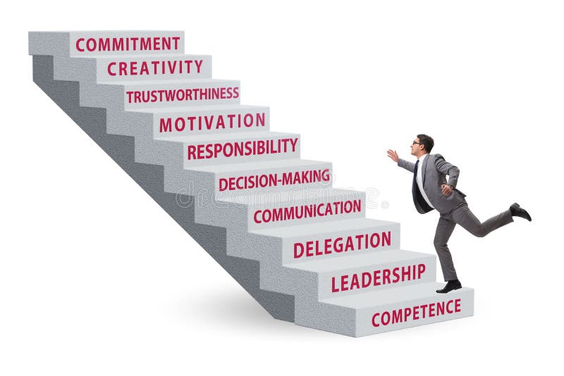 Career Ladder Concept with Key Skills Stock Image - Image of ...