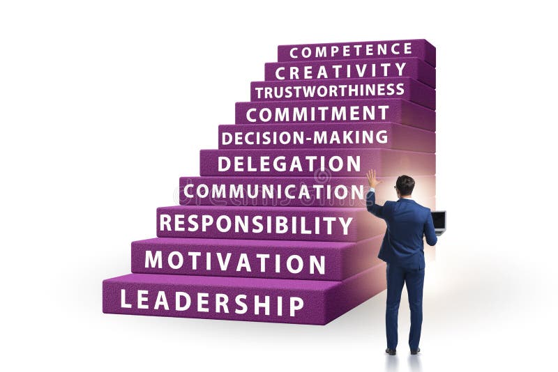 Career Ladder Concept with Key Skills Stock Photo - Image of ...