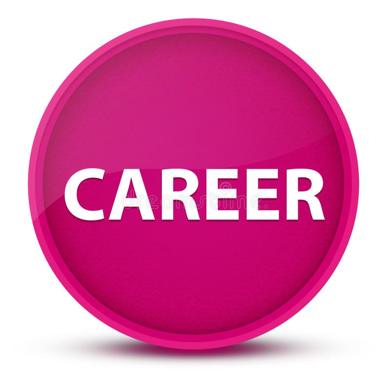 Career Luxurious Glossy Pink Round Button Abstract Stock Illustration ...