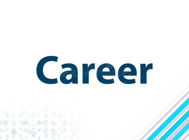 Career Modern Flat Design Blue Abstract Background Stock Illustration ...