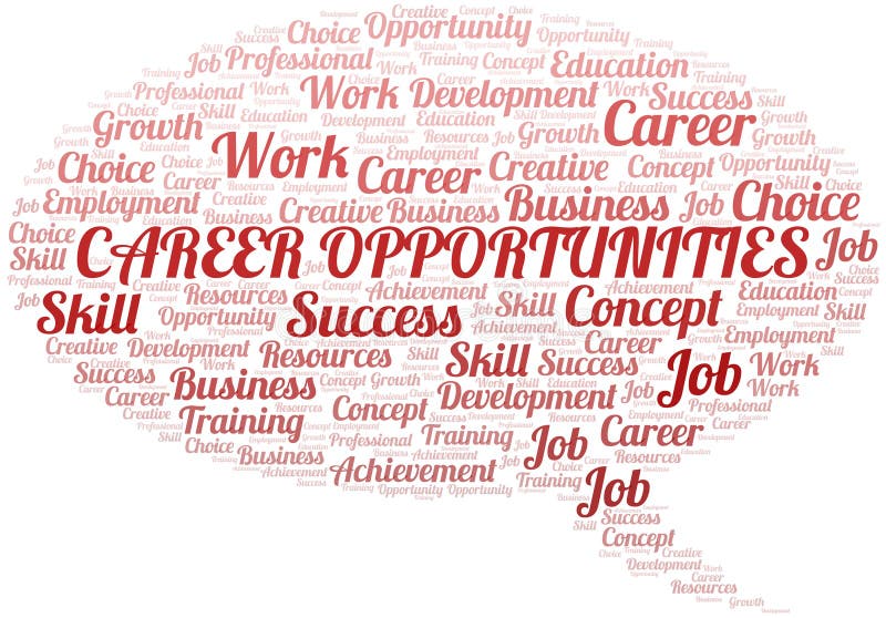 Career Opportunities Typography Vector Word Cloud. Stock Vector ...