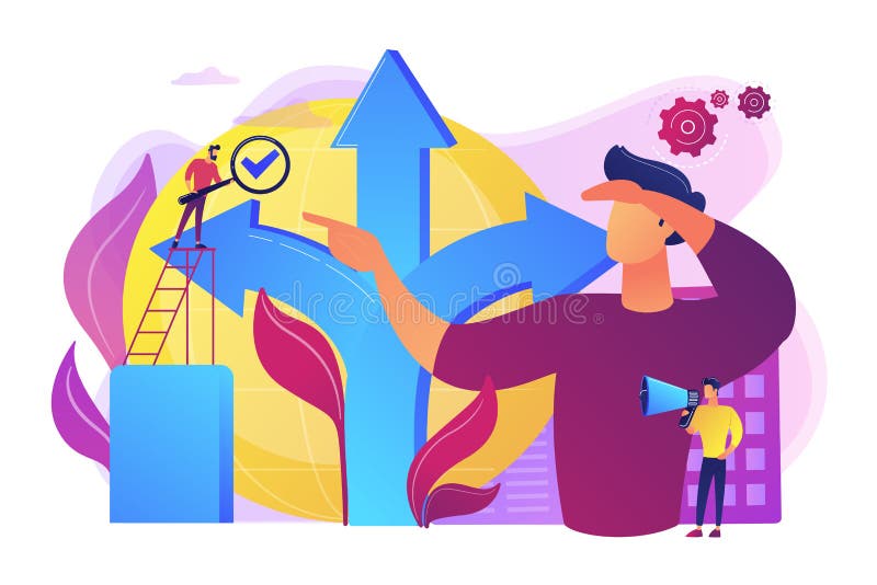 Decision Making Abstract Concept Vector Illustrations. Stock Vector ...