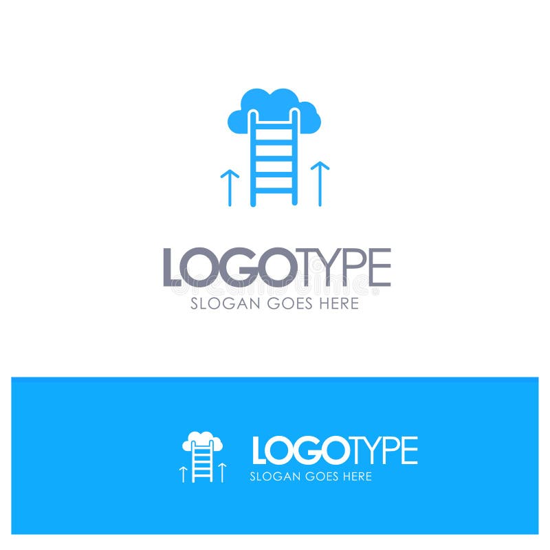 Career Path, Career, Dream, Success, Focus Blue Solid Logo with Place ...