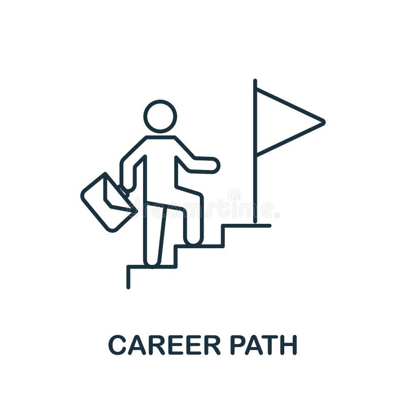 Career Path Icon. Line Element from Corporate Development Collection ...