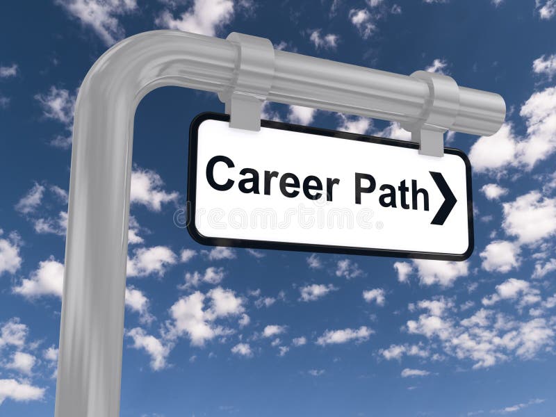 Career path sign stock image. Image of skies, points - 36737261