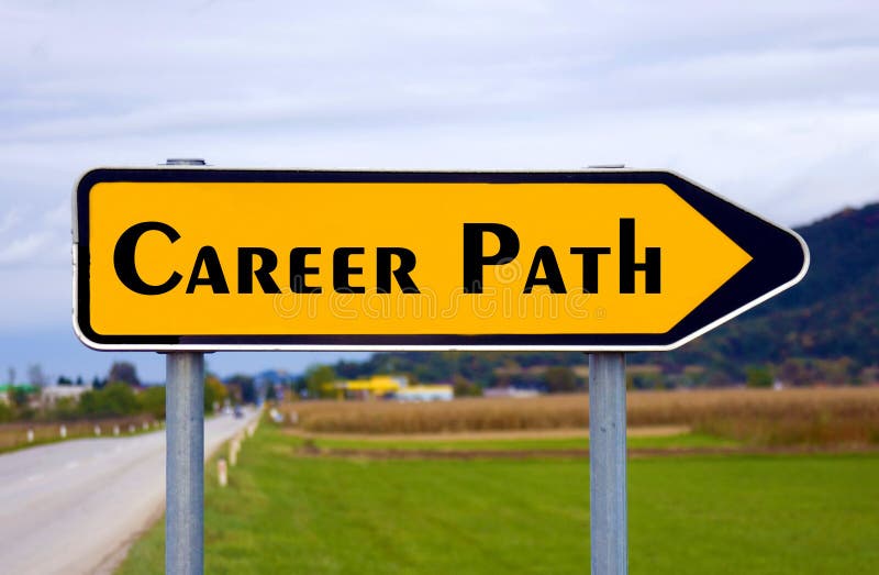 Career Path sign board. stock image. Image of career - 208953679
