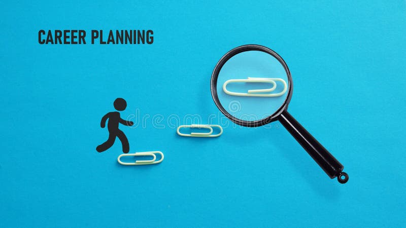 Career Planning is Shown Using the Text Stock Image - Image of ...