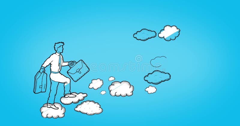 Career Progression Animation Stock Footage - Video of businessman ...