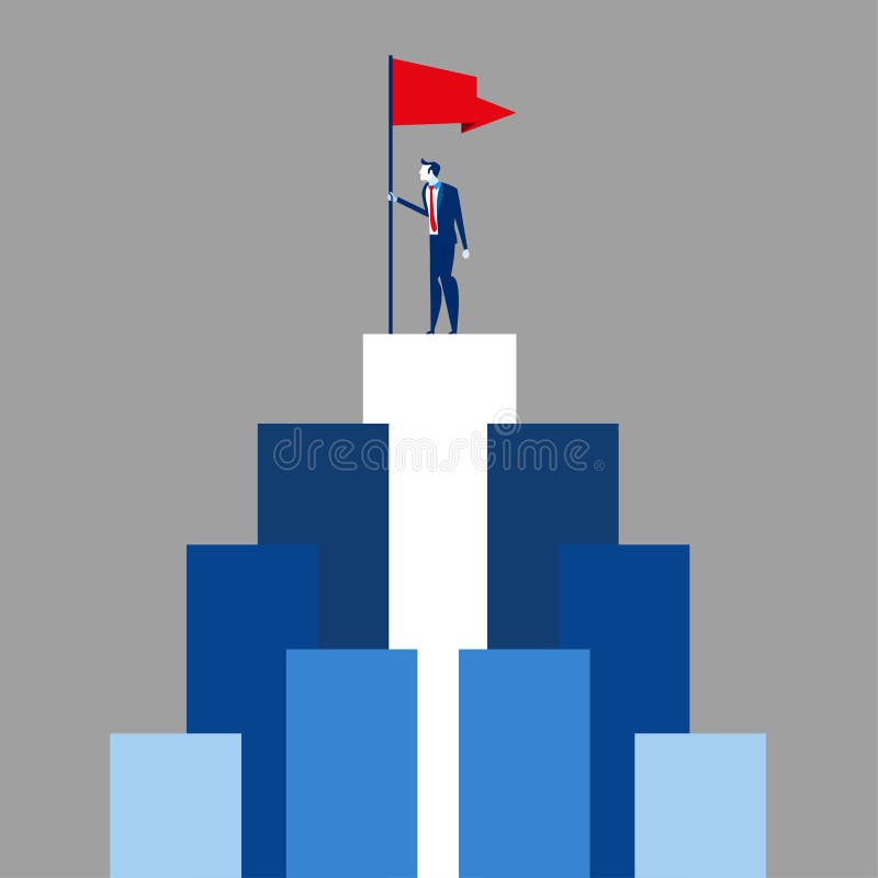 Career Progression. Career Leader. Progress. Vector Illustration Stock ...