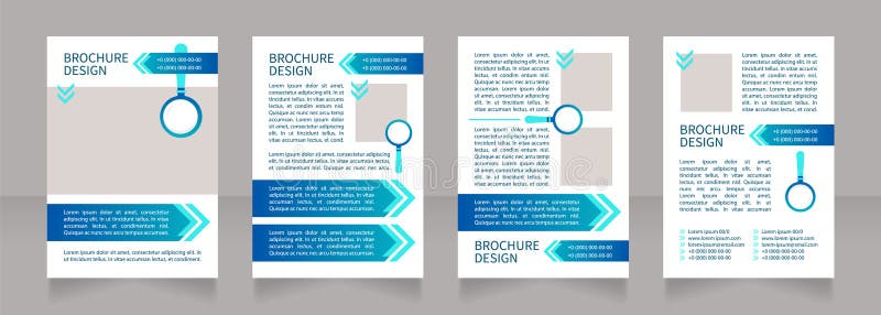 Career Prospects and Benefits Blank Brochure Layout Design Stock Vector ...
