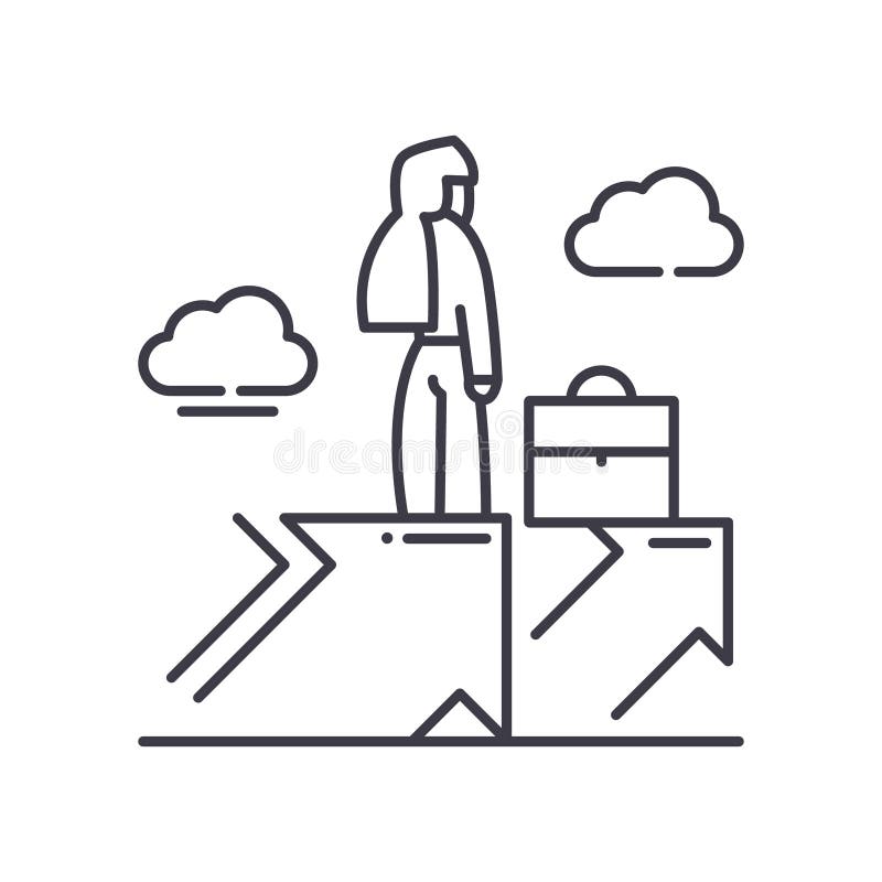 Linear Raise Hand Icon from Elearning and Education Outline Collection ...