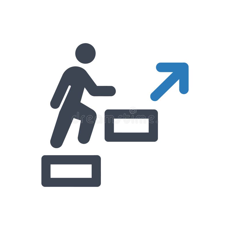 Career Steps Growth Icon stock vector. Illustration of steps - 361911736