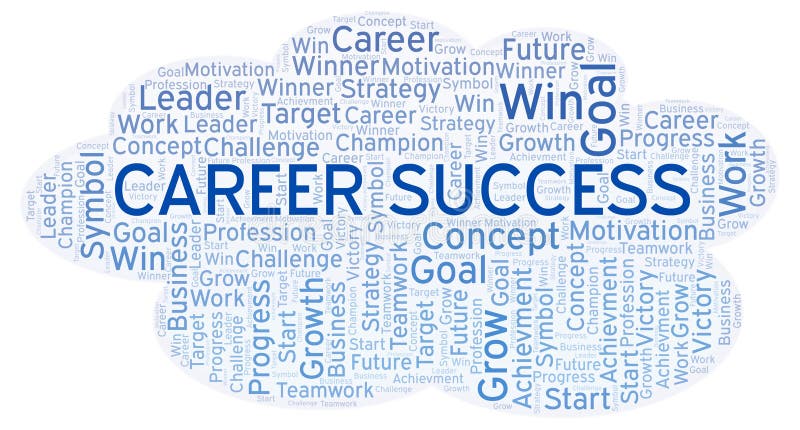 Career Success word cloud. stock illustration. Illustration of word ...