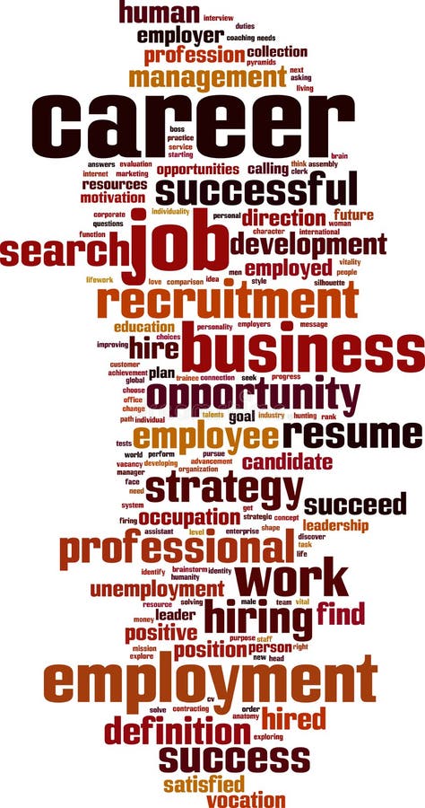 Career word cloud stock vector. Illustration of resume - 207200932