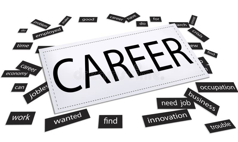 Career Work History Job Prospect Achievement Stock Illustration ...