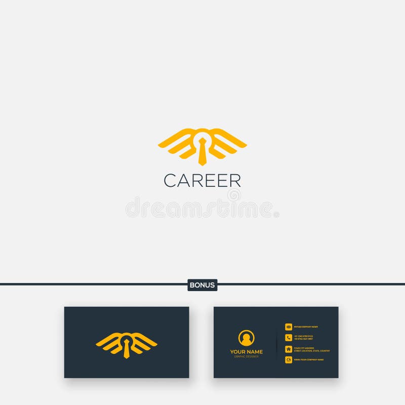 Careers Step Up Logo and Wings Stock Vector - Illustration of manager ...