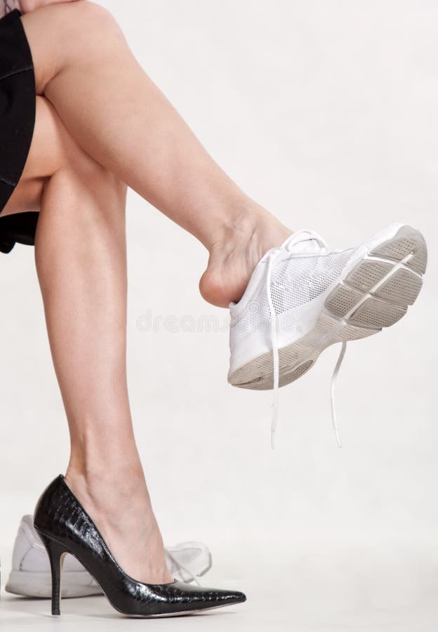 Careerwoman working legs stock image. Image of legs, female - 13201135
