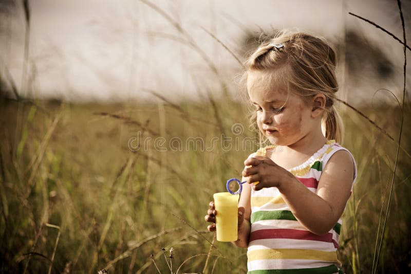 Carefree child outdoors stock image. Image of little - 20379491