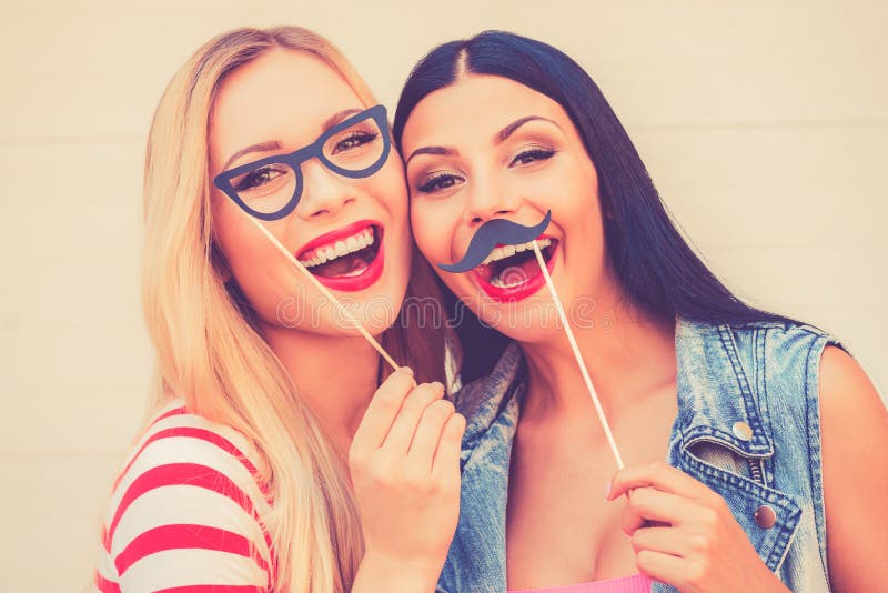 Carefree fun. stock image. Image of facial, adult, faces - 57489657