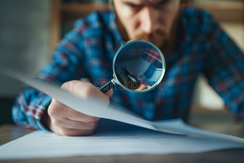 Man Searching Documents Stock Illustrations – 266 Man Searching ...