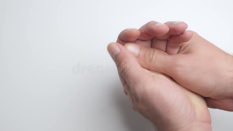 Close-Up of Hands Removing a Splinter from Skin of the Palm Stock Video ...