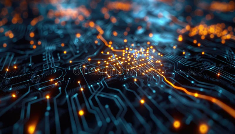 Closeup View of Sophisticated Electronic Parts on a Stateoftheart ...