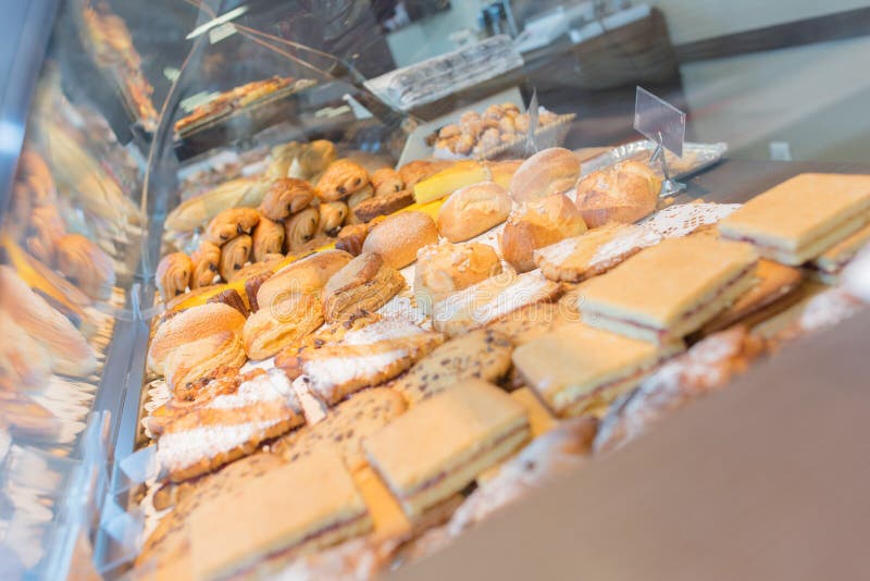 Carefully Arranged Pastry Selection Stock Image - Image of french, roll ...