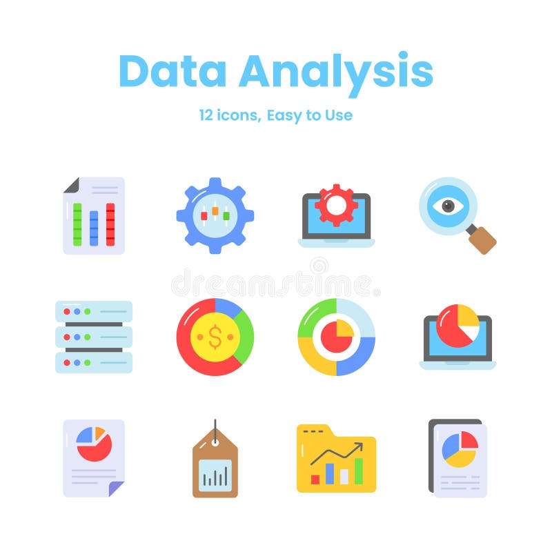 Carefully Crafted Data Analysis and Statistics Icons, Download this Premium Vectors Easy To Use ...