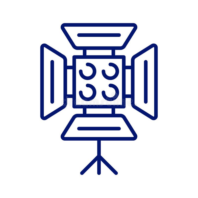 Carefully Crafted Vector of Studio Light, Icon of Spotlight in Trendy ...