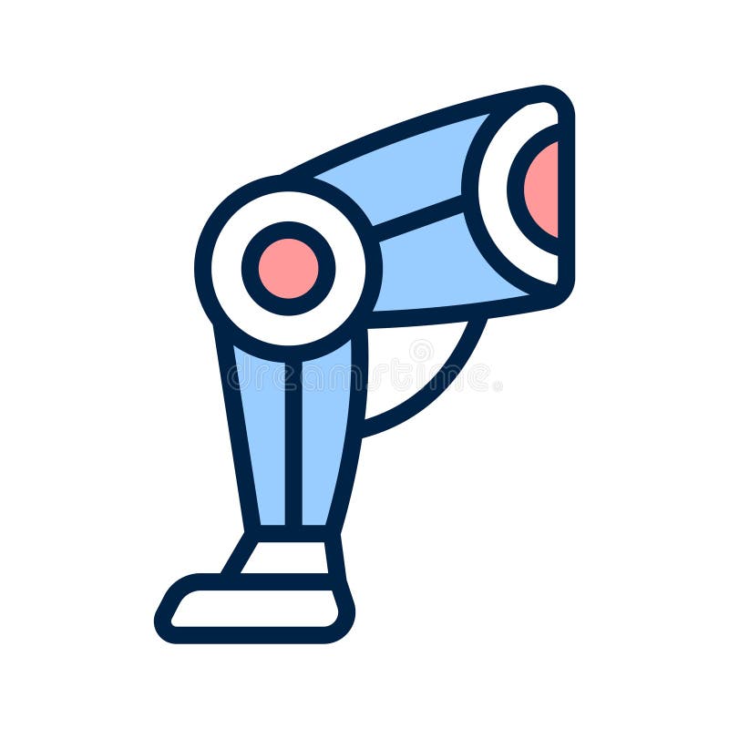 Carefully Designed Robotic Leg in Modern Style Stock Illustration ...