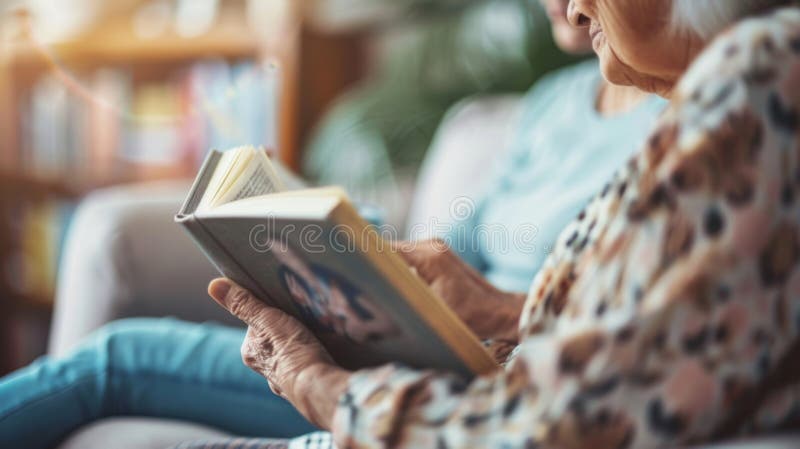 A Caregiver Reading and Engaging in Conversation with a Patient To Help ...
