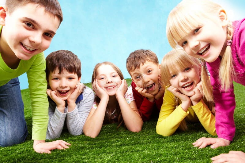 Careless childhood stock photo. Image of group, face - 14473084